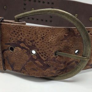unbranded | Accessories | Vintage Medallion Leather Ml Belt | Poshmark